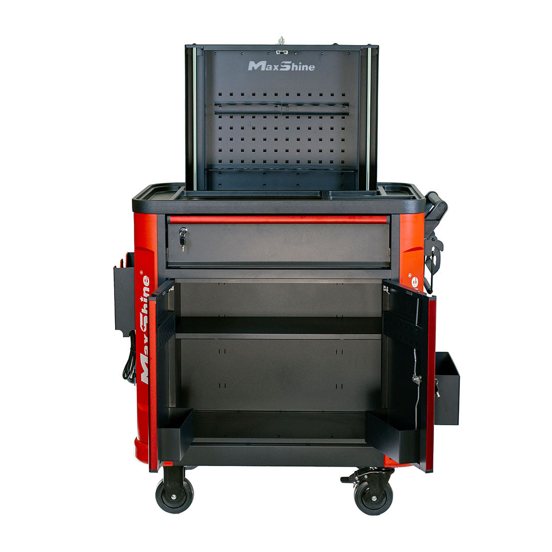 Complete Auto Detailing Cart with Power Strip | MaxShine – MaxshineUSA